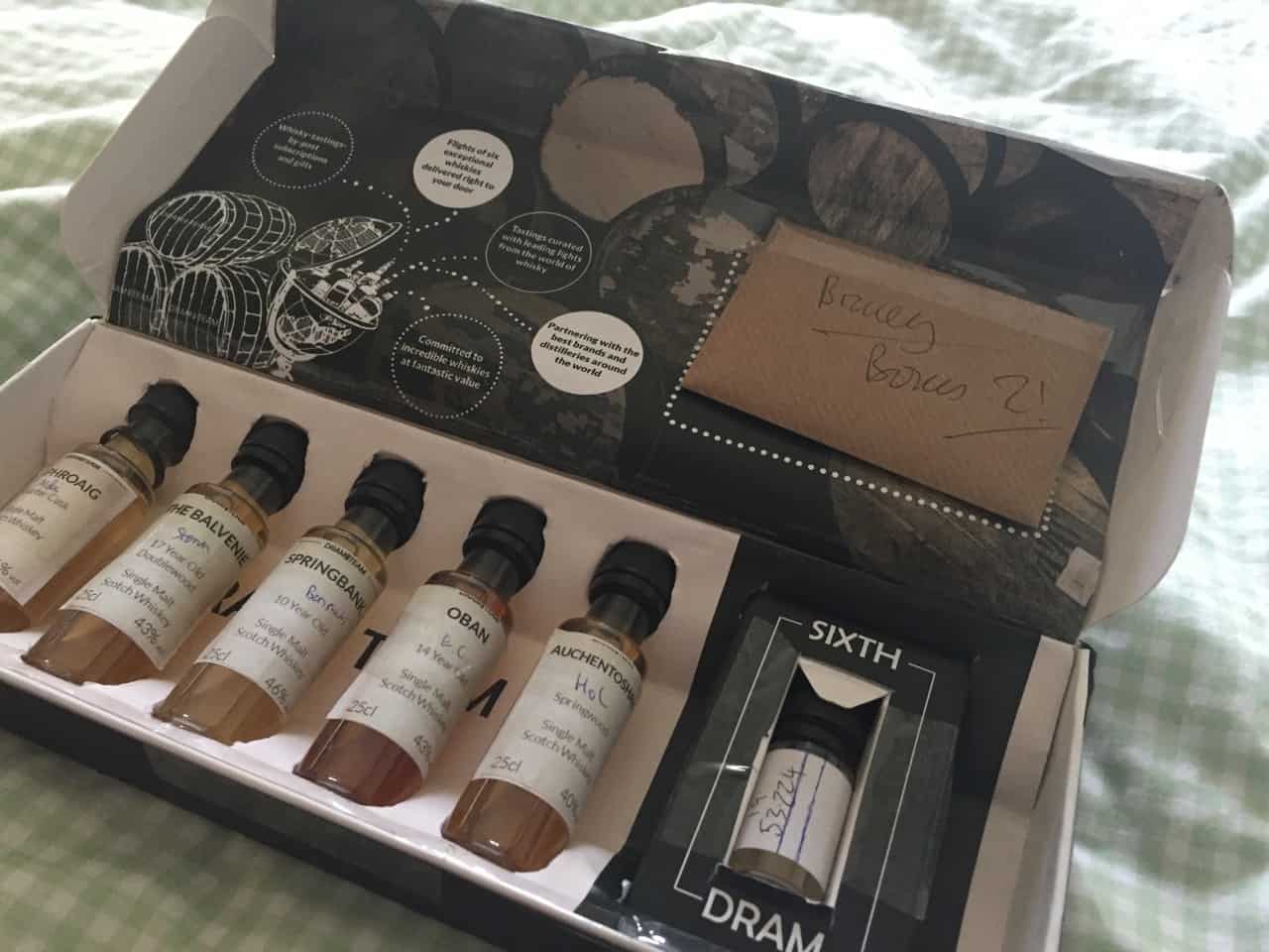 Introducing The Dram Team, monthly whisky tasting through your letterbox