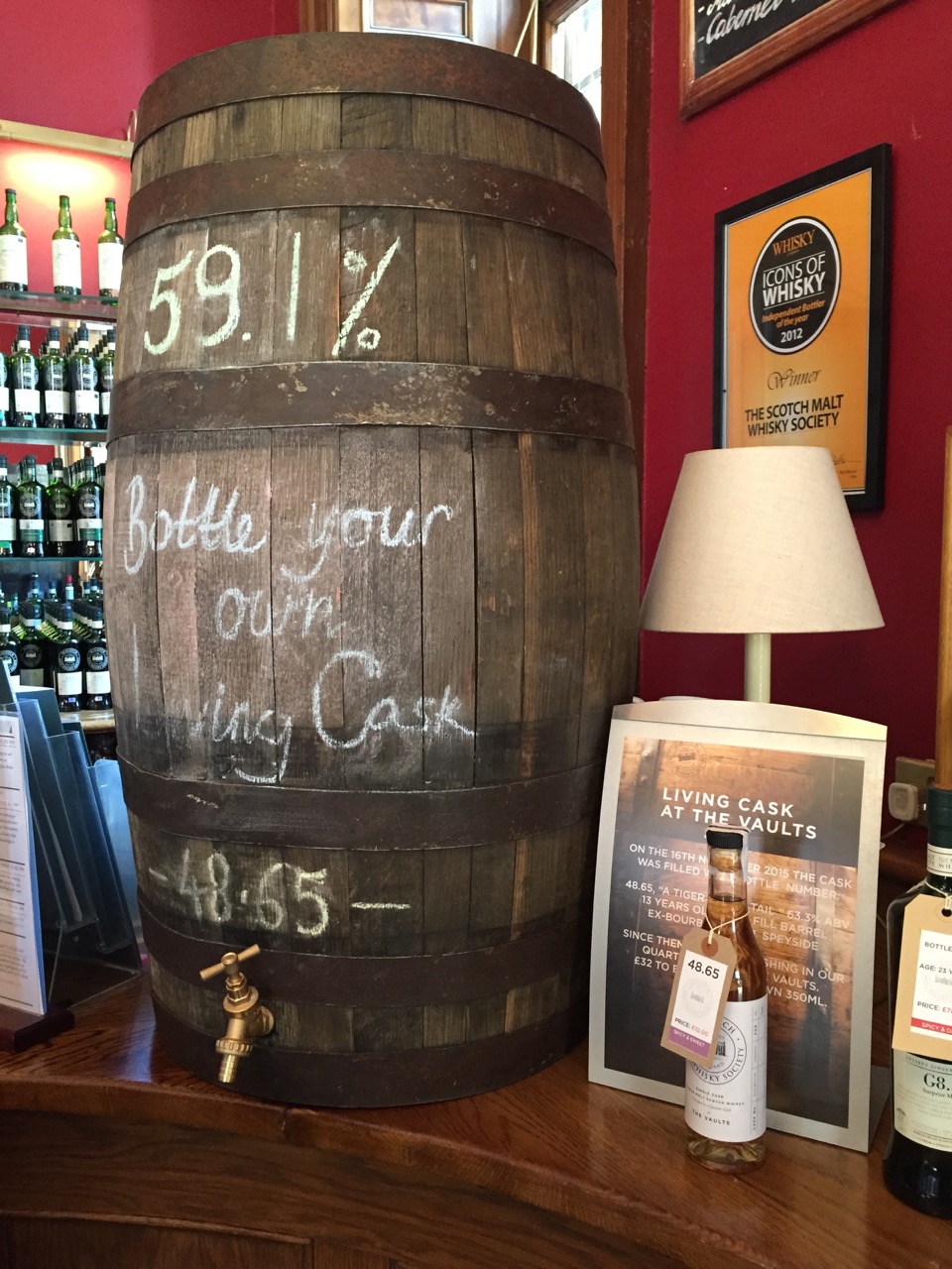 A visit to the SMWS Vaults, Leith in Edinburgh with Gregor, GM