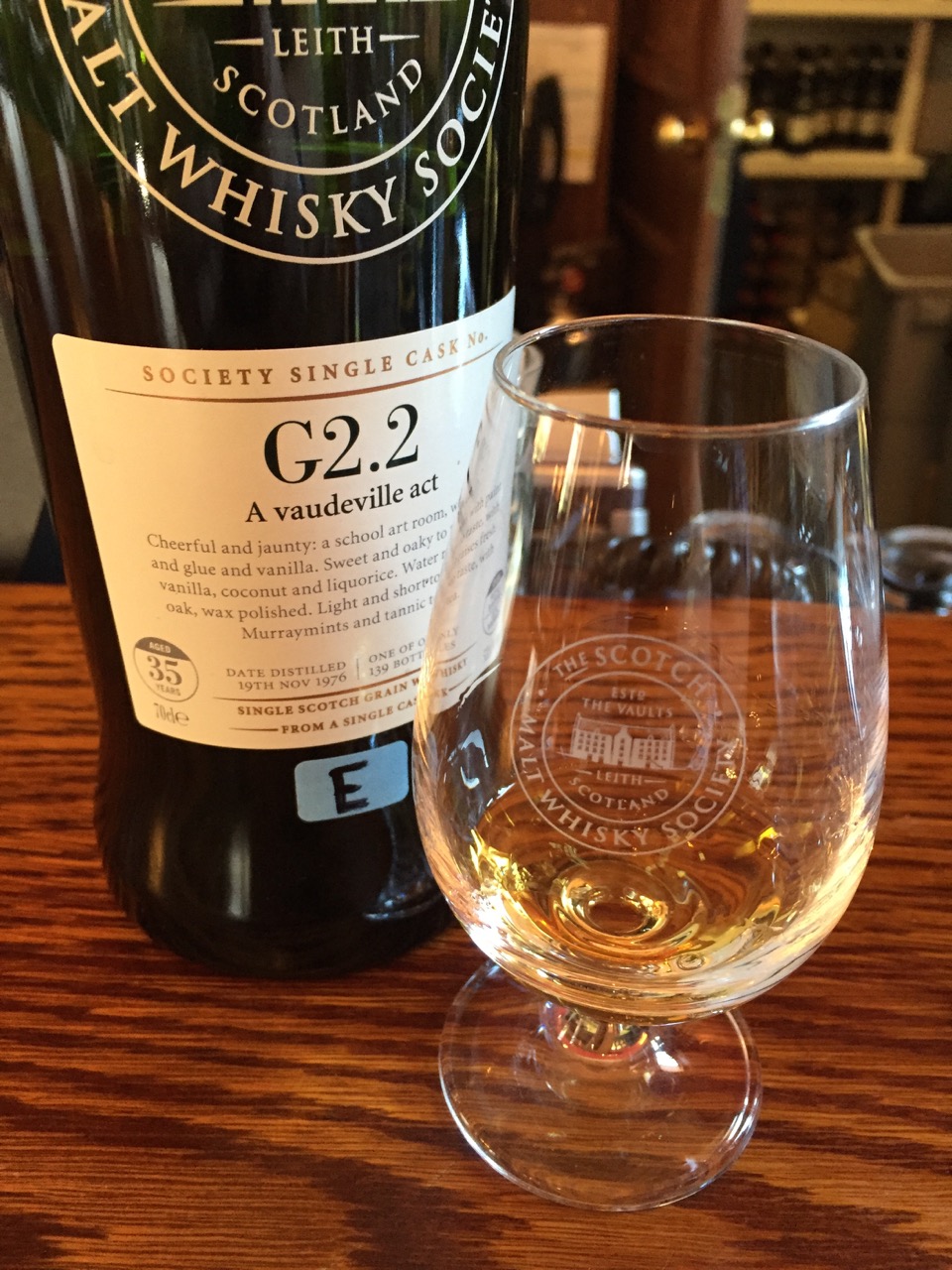 A visit to the SMWS Vaults, Leith in Edinburgh with Gregor, GM