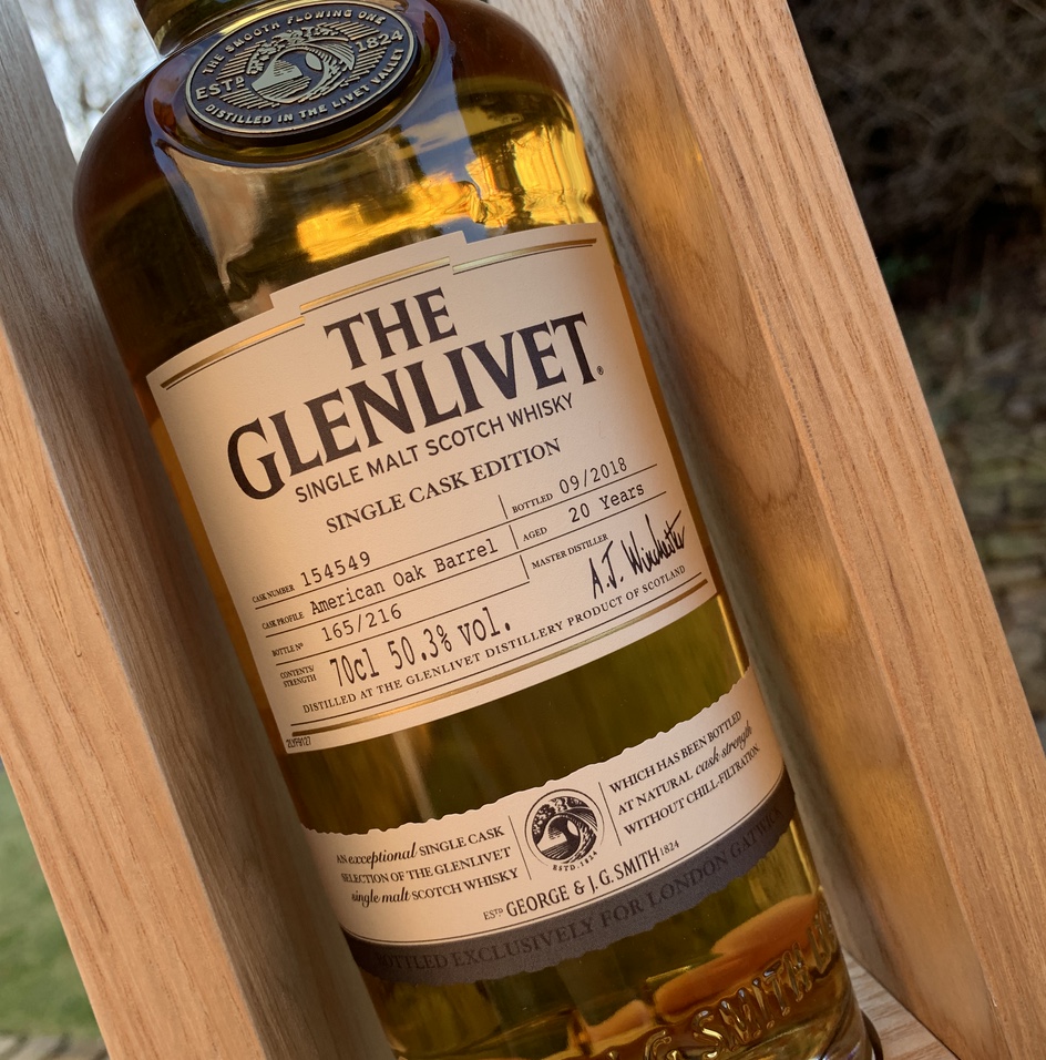 The Glenlivet Single Cask Edition 20 Year Old Single Malt Scotch Whisky