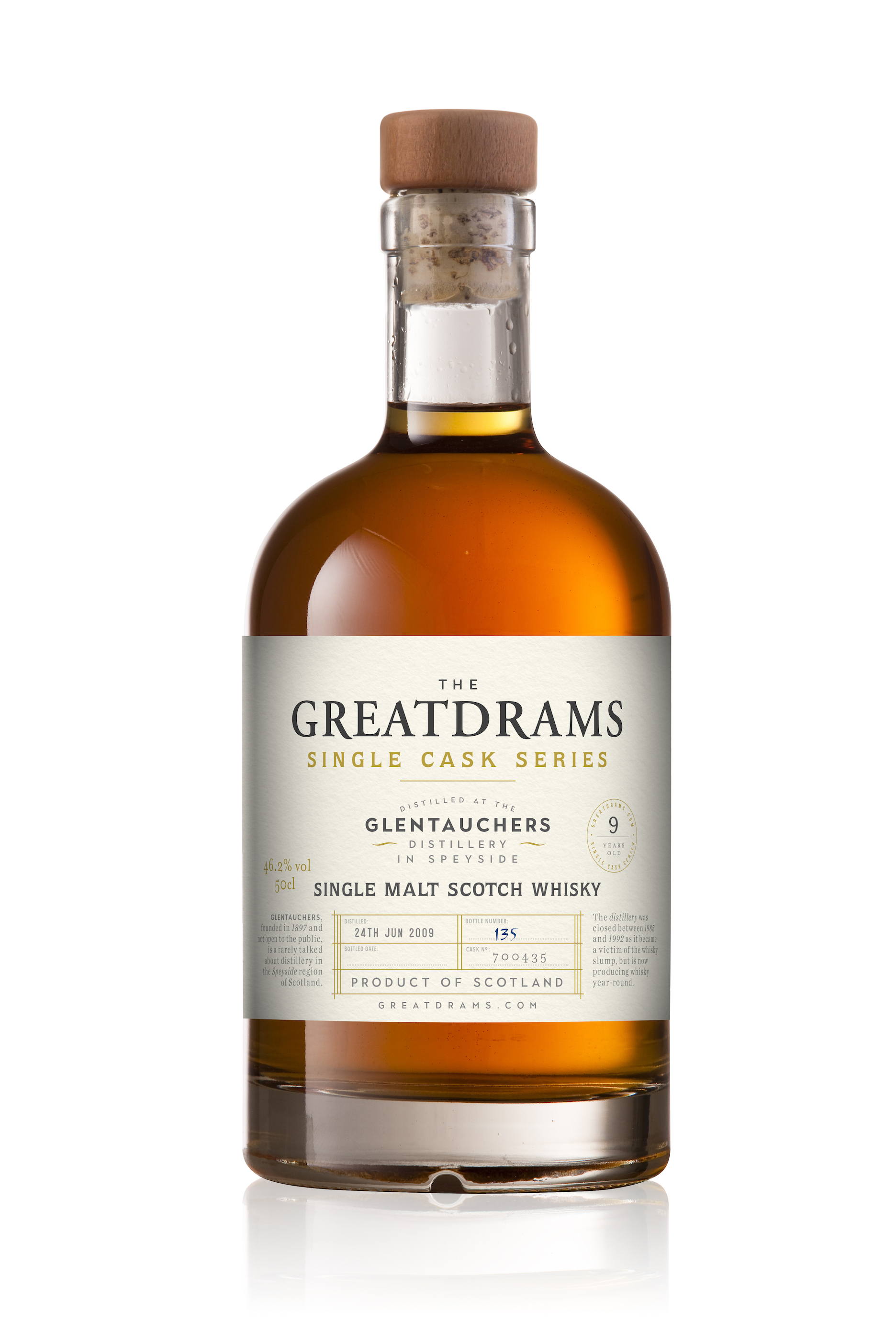 Glentauchers Single Cask Single Malt Scotch Whisky - GreatDrams