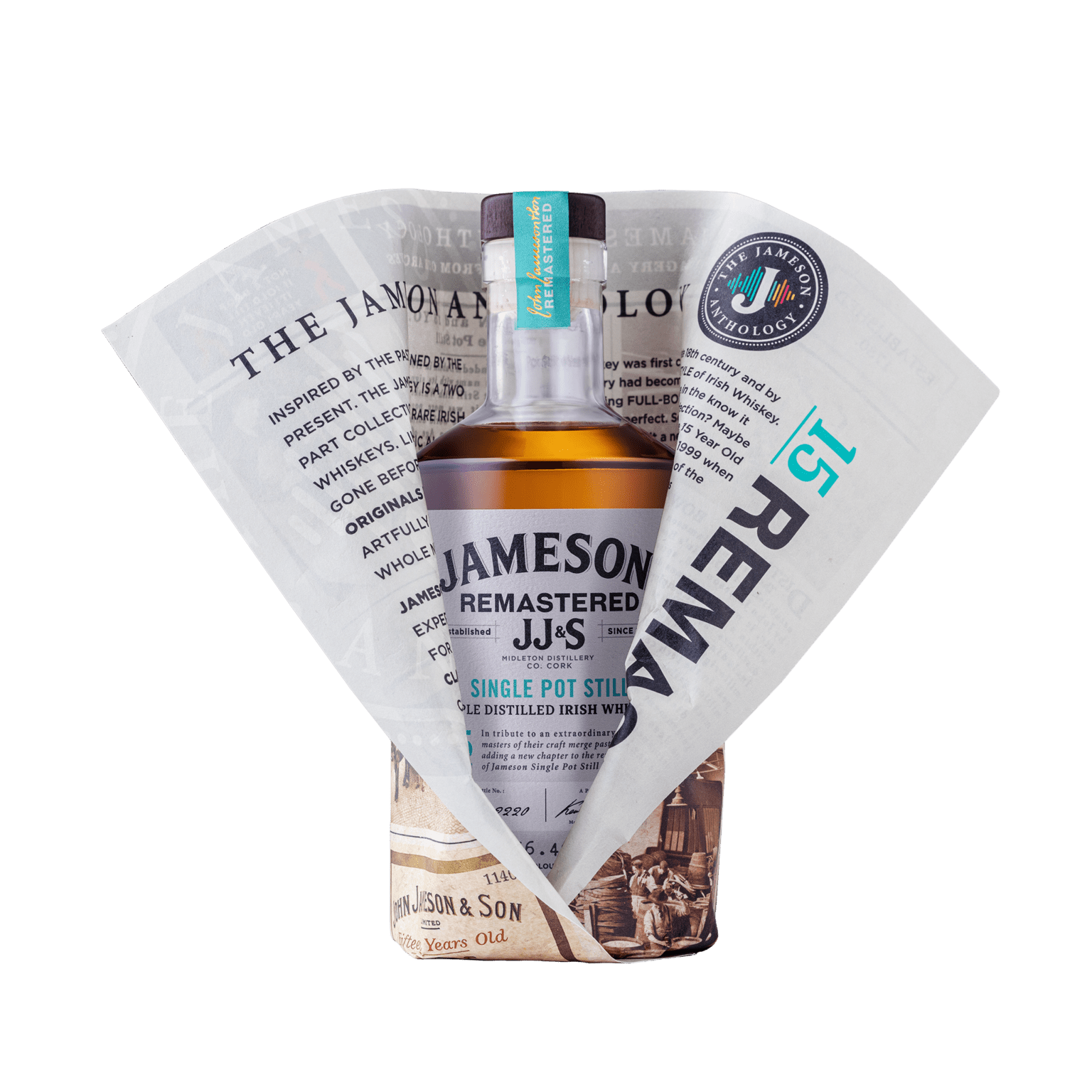 Jameson Remastered 500ml Unwrapped Transparent Background V1 - GreatDrams
