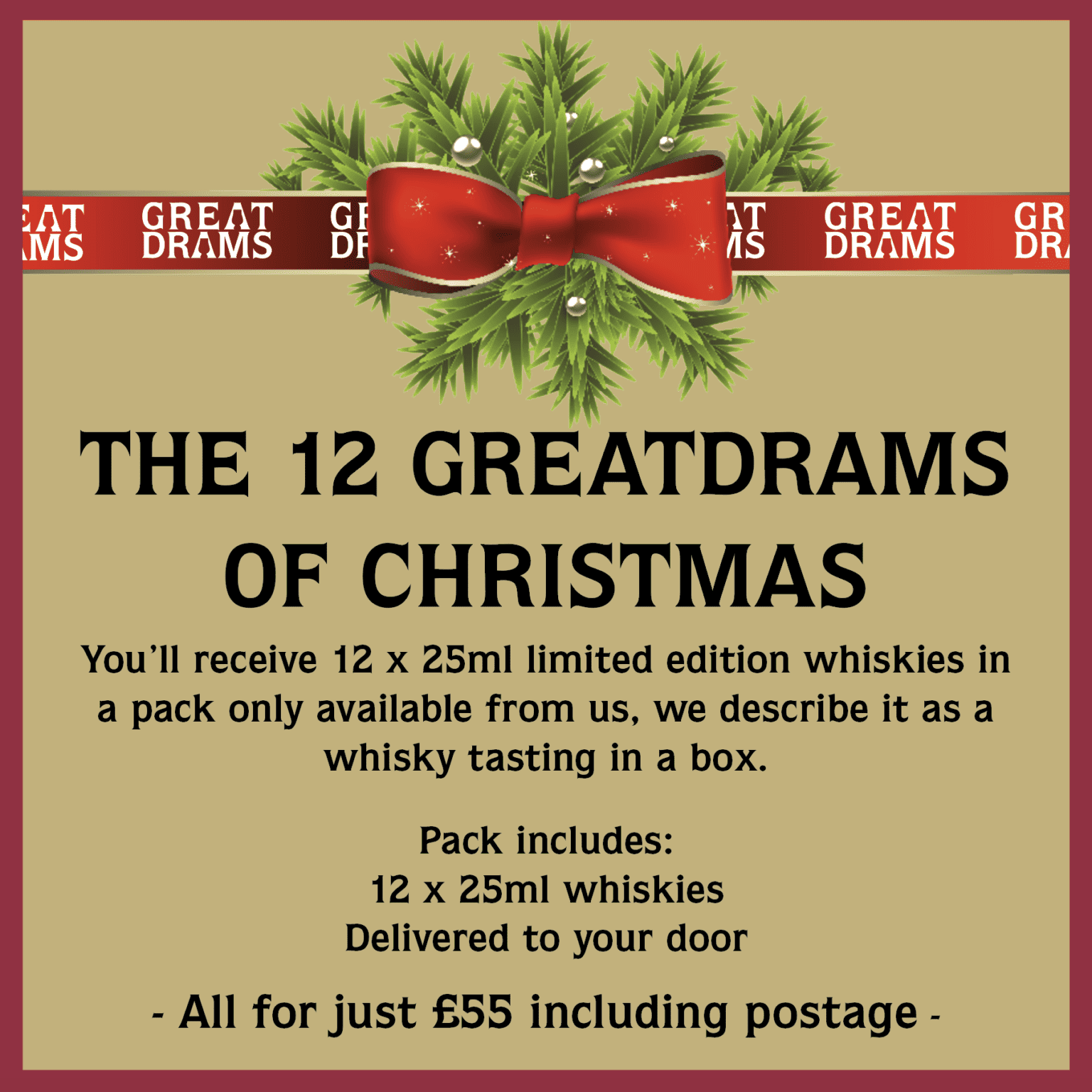 The 12 GreatDrams of Christmas 2025 Limited Edition Advent Gift Pack ...